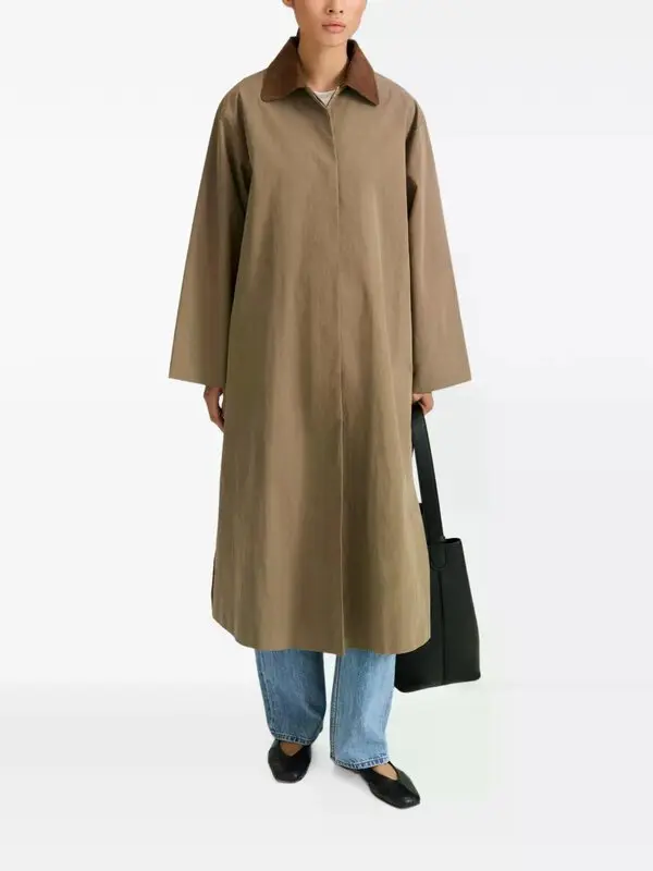 Stylein Sylvia Corduroy-collar Coat - Neutrals