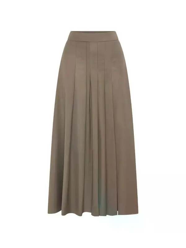 Anna Quan Sable Pleated Midi Skirt