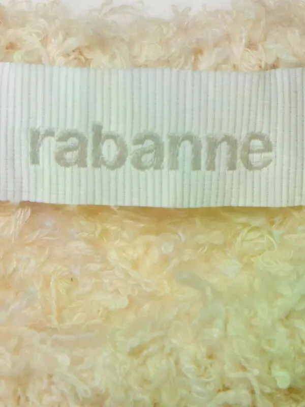 Rabanne Logo Plaque Fringed Knit Top