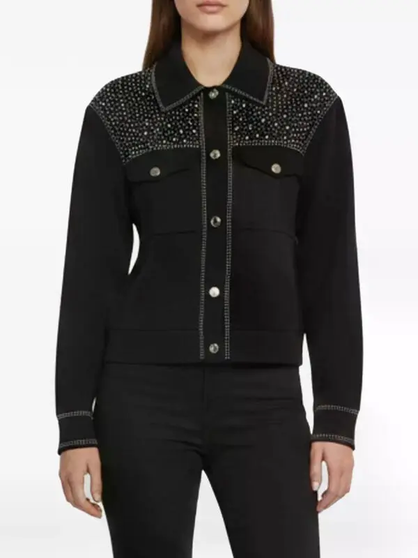 Maje Rhinestone-embellished Cardigan