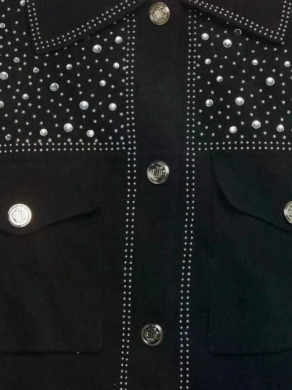 Maje Rhinestone-embellished Cardigan
