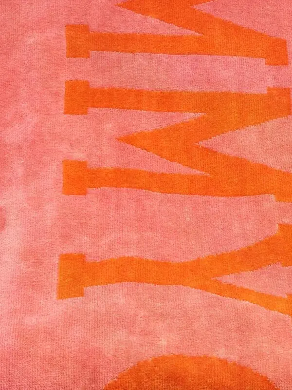 JIMMY CHOO 702 Aed Logo-print Terry Beach Towel