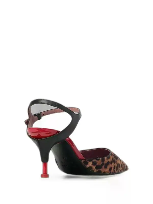 Premiata Leopard-print Slingback Pumps