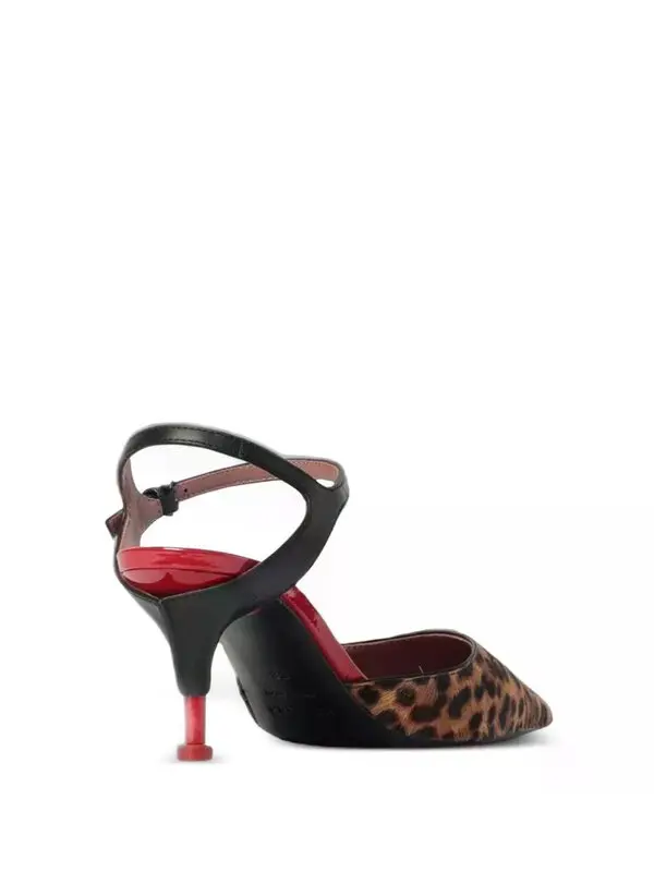 Premiata Leopard-print Slingback Pumps