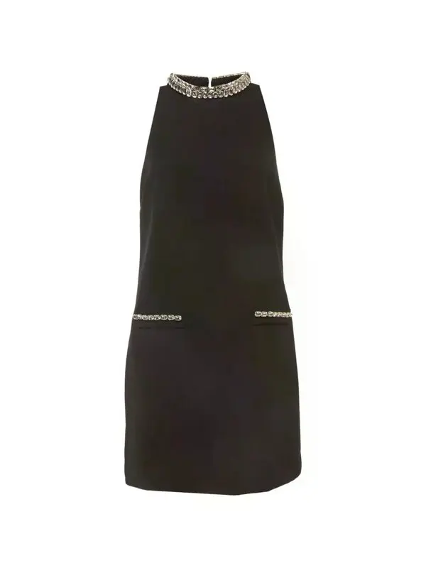Sandro Crystal-embellished Crepe Mini Dress