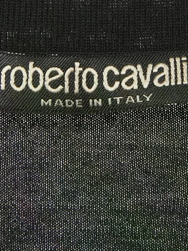 Roberto Cavalli Crest Crystal-embellished T-shirt