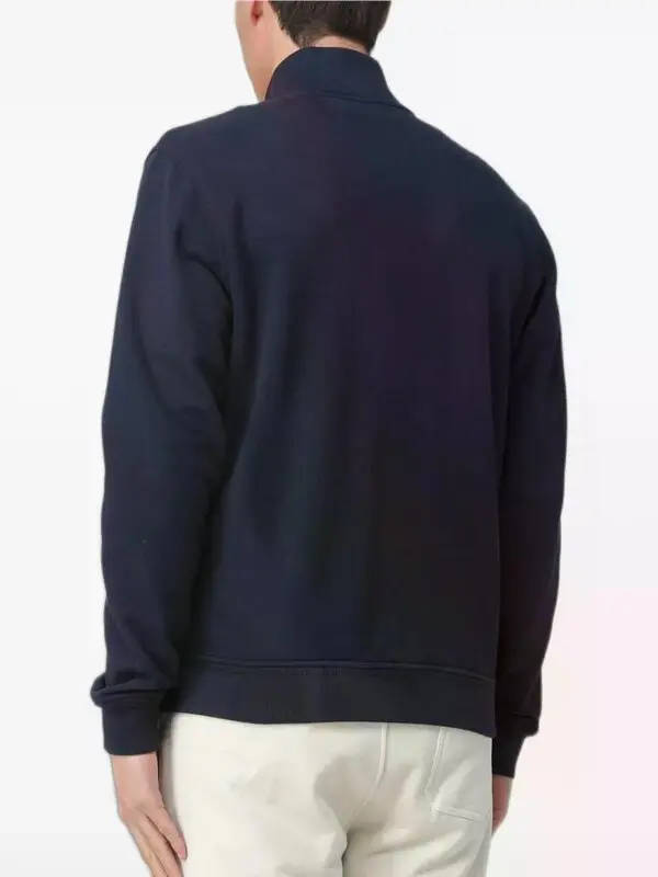 Belstaff Logo Patch Zip-up Sweatshirt - Blue