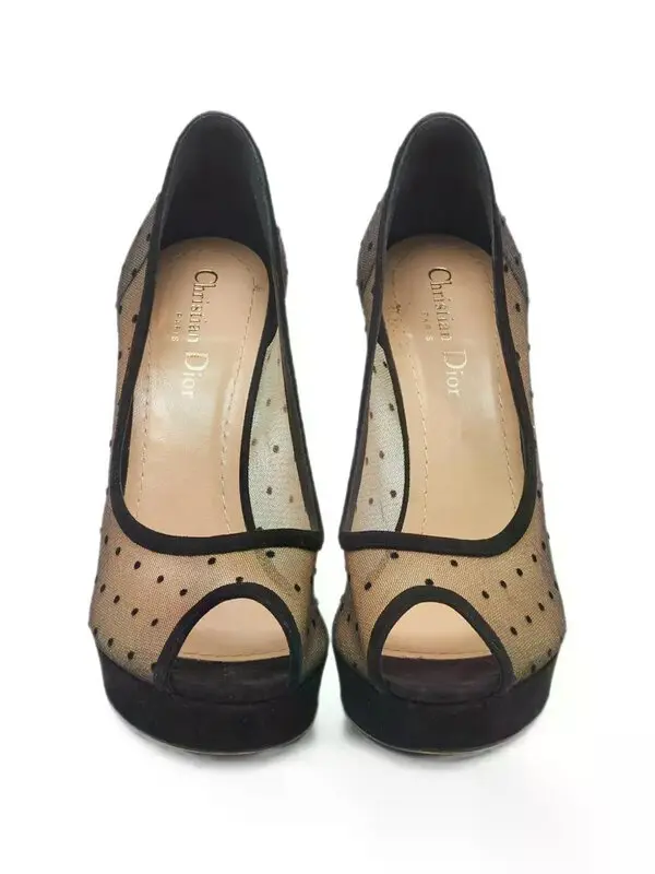 Dior Peep-toe Platform Stiletto Pumps
