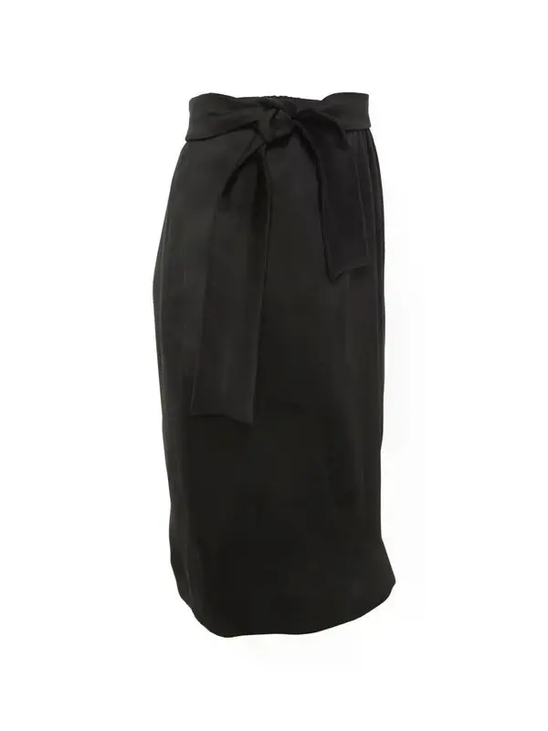Saint Laurent Side-tie Mini Pencil Skirt