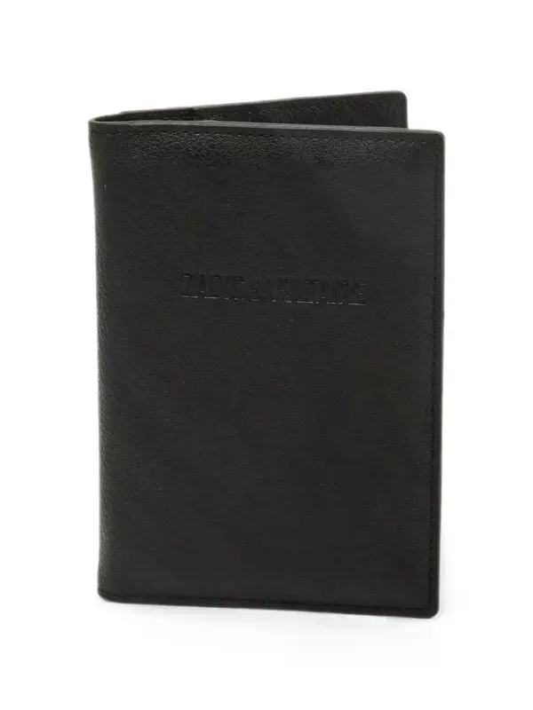 Zadig&Voltaire Logo-debossed Passport Holder - Black