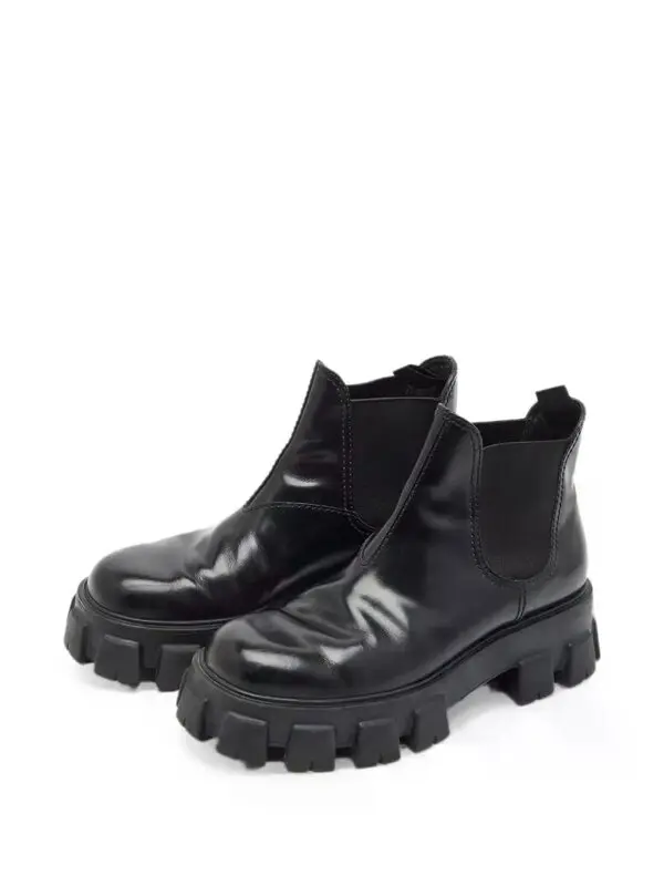 Prada Monolith Lug-sole Chelsea Boots