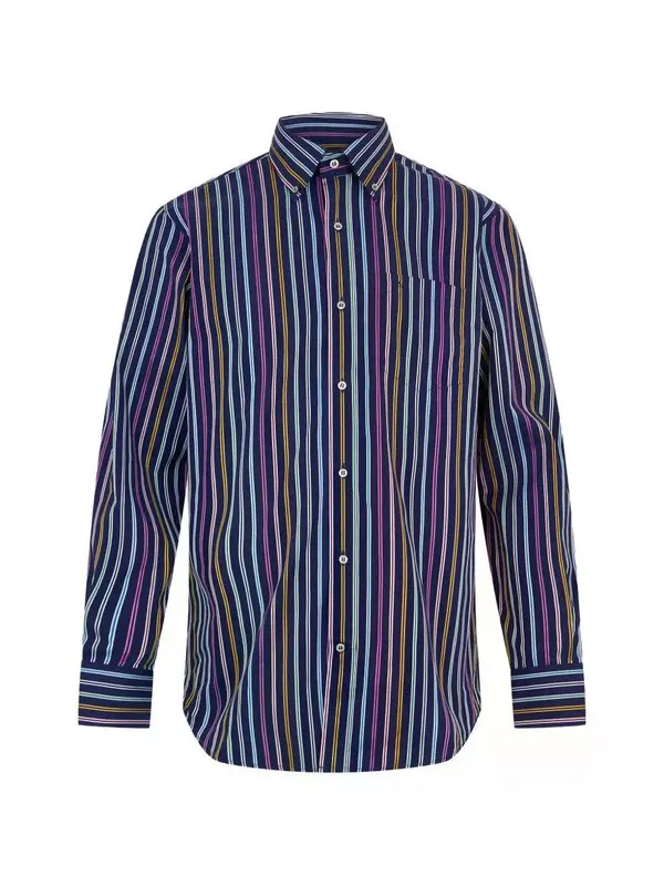 Paul & Shark Striped Long-sleeve Shirt - Blue