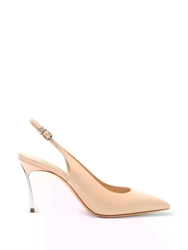 Casadei Blade Minorca Slingback Pumps - Neutrals