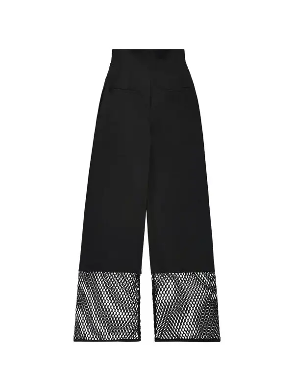 ELLERY Mesh Panel Wide Leg Trousers