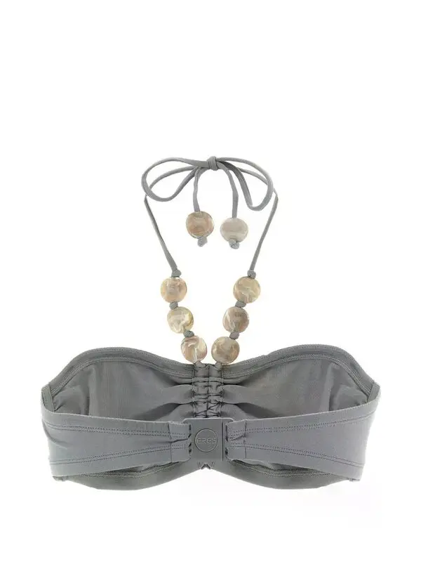 ERES Lana Bead-embellished Ruched Bikini Top