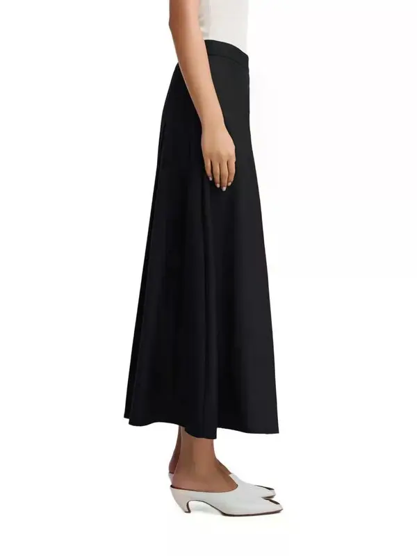 Anna Quan Sable Pleated Midi Skirt