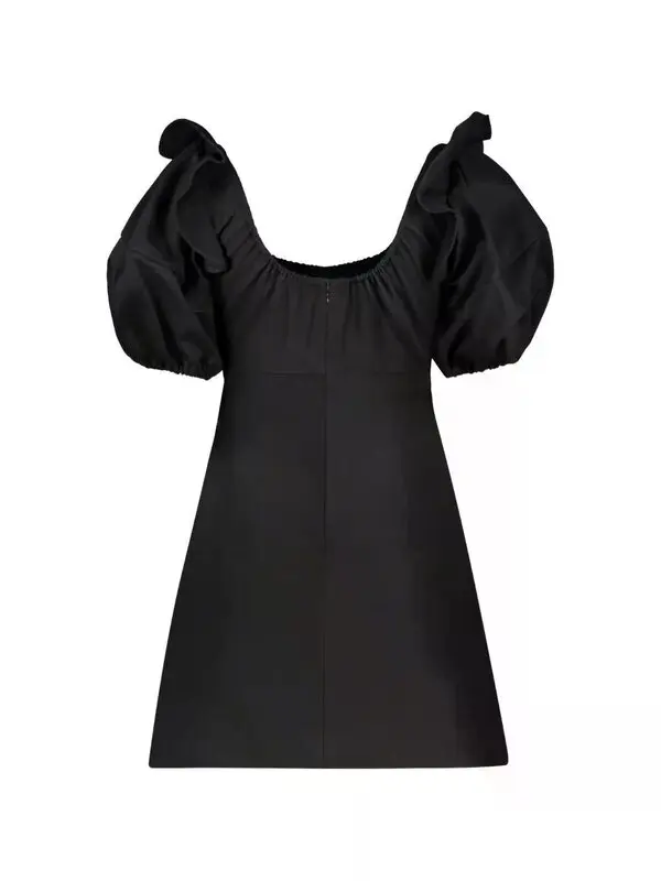 ELLERY Ruffled Sleeve Floral Embellished Dress