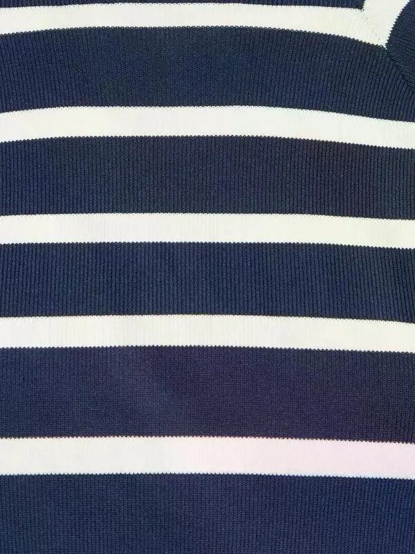 Ralph Lauren Striped Ribbed-knit High Neck T-shirt