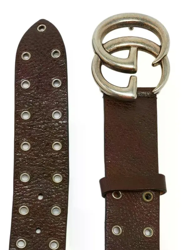 Gucci Studded Gg Buckle Belt