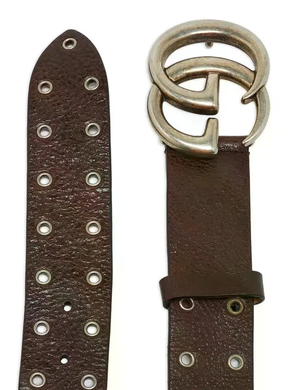 Gucci Studded Gg Buckle Belt