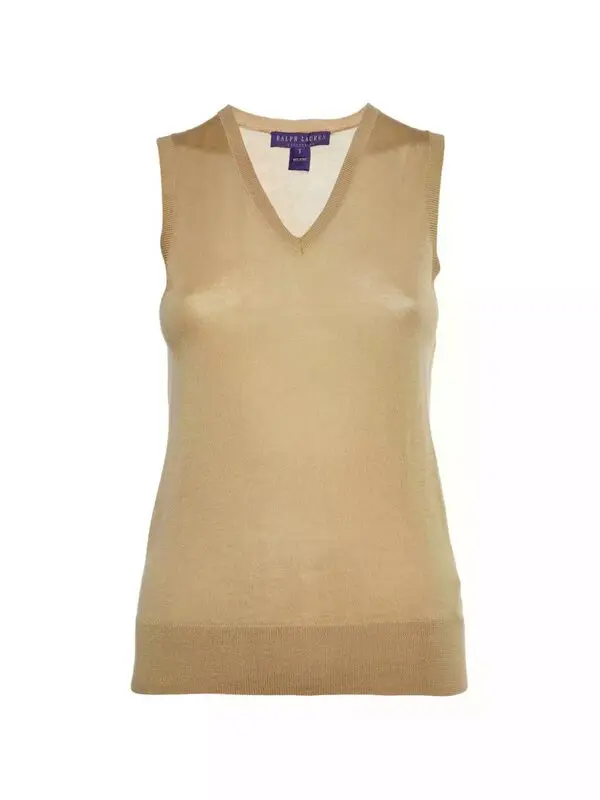 Ralph Lauren Purple Label V-neck Vest - Neutrals