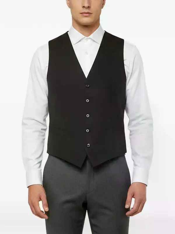 Fendi Gabardine Buttoned Waistcoat