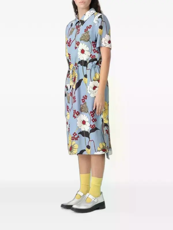 Marni Floral Print Midi Dress