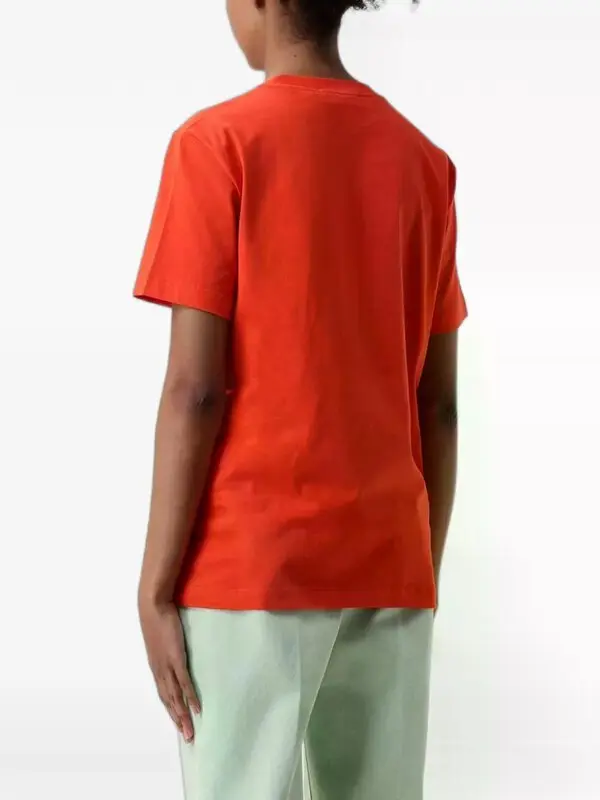 MSGM Logo Print Cotton T-shirt