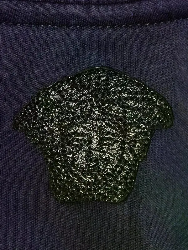 Versace Medusa Calf Leather Appliqué T-shirt