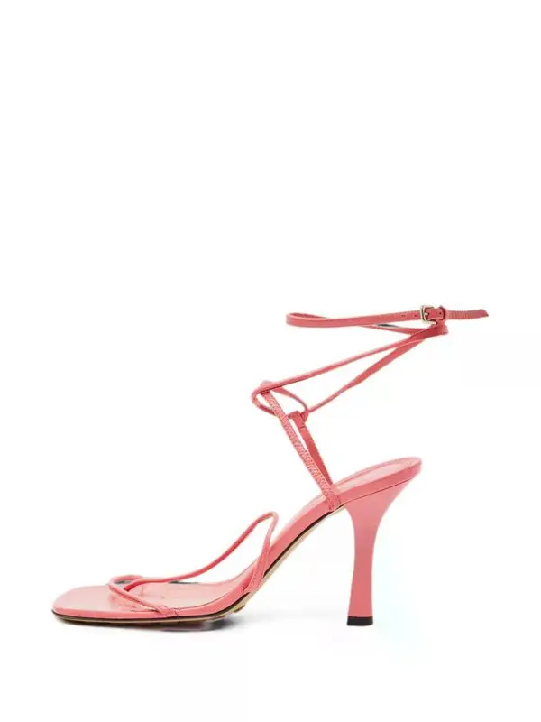 Bottega Veneta Squared-toe Ankle-strap Heeled Sandals