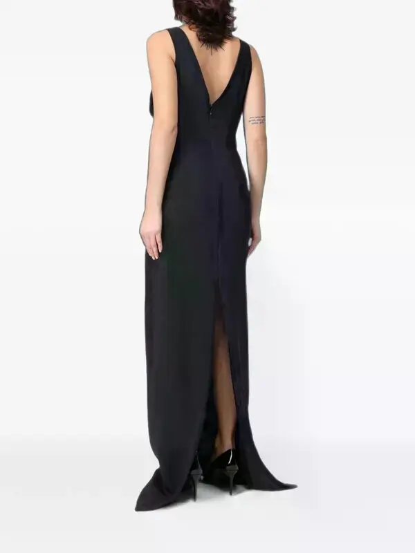 Elisabetta Franchi Embellished Maxi Gown - Black