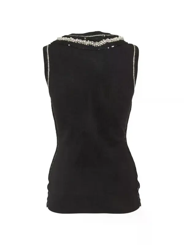 Dolce & Gabbana Beaded Knit Vest