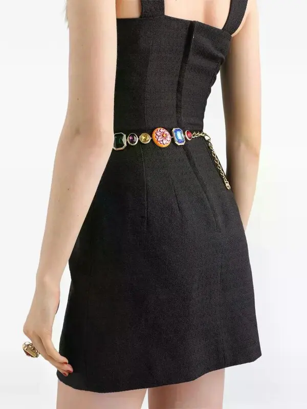 Dolce & Gabbana Square Neck Fabric Dress