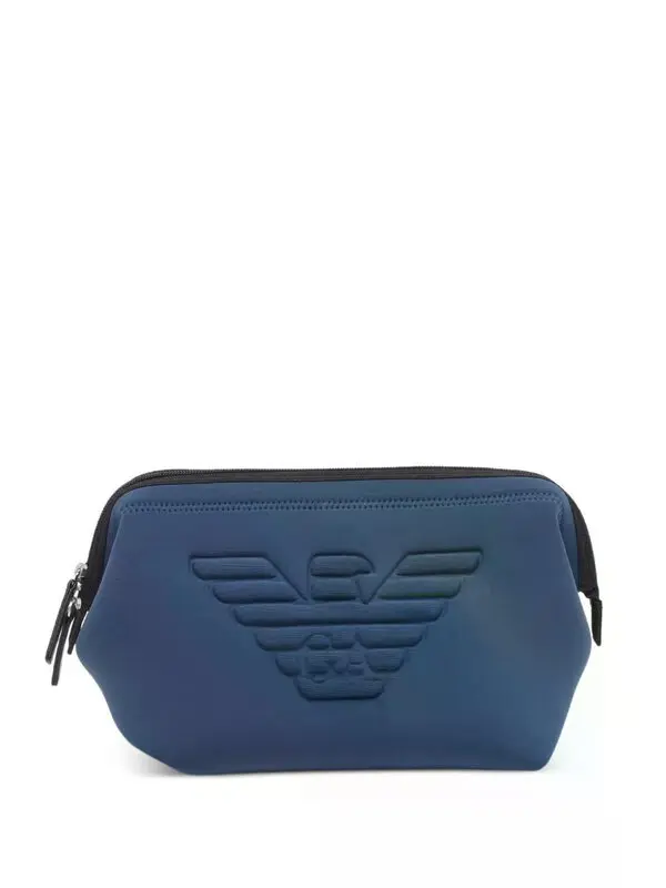 Emporio Armani Zip-up Clutch Bag - Blue