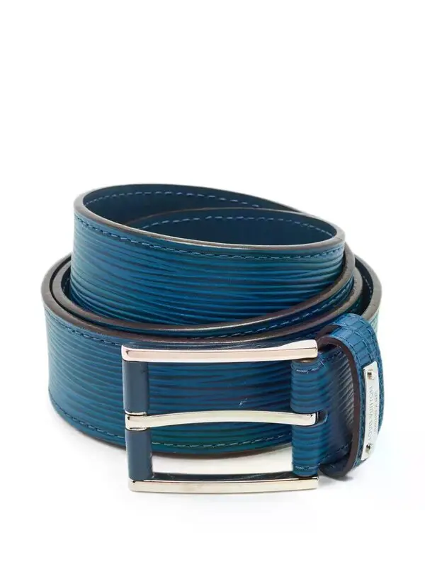 LOUIS VUITTON Legend Épi Leather Belt - Blue