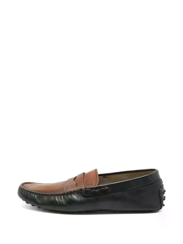 TOD'S City Gommino Penny-strap Loafers - Brown