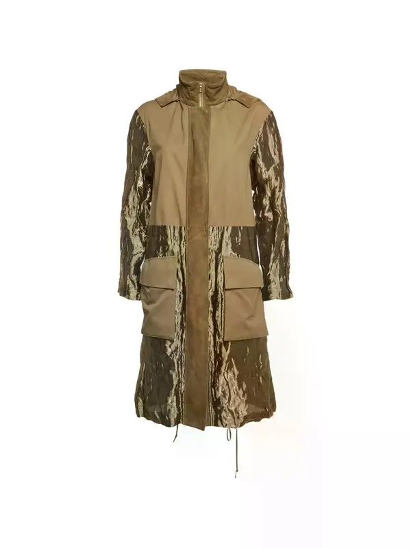 Ralph Lauren Panelled Gabardine Coat - Green