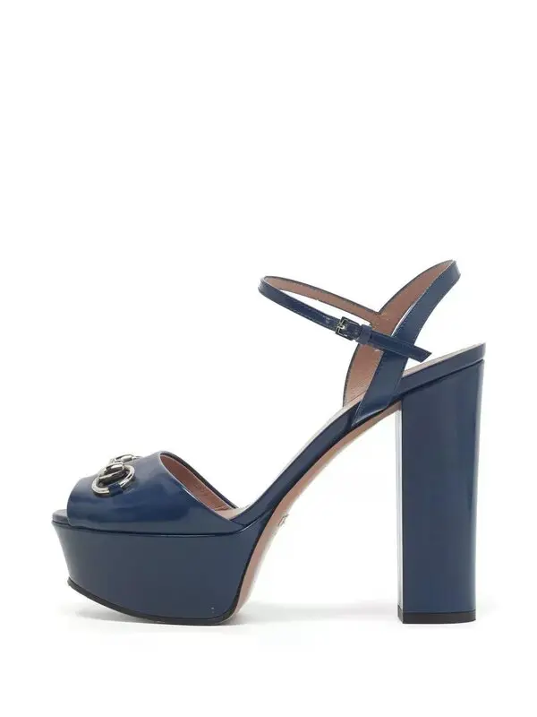 Gucci Claudie Horsebit Platform Sandals