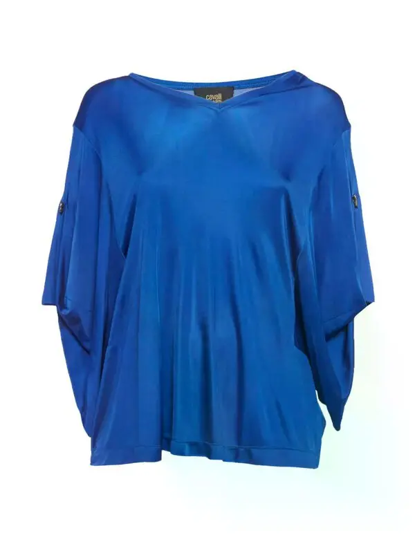 Roberto Cavalli Jersey Dolman Sleeve Blouse