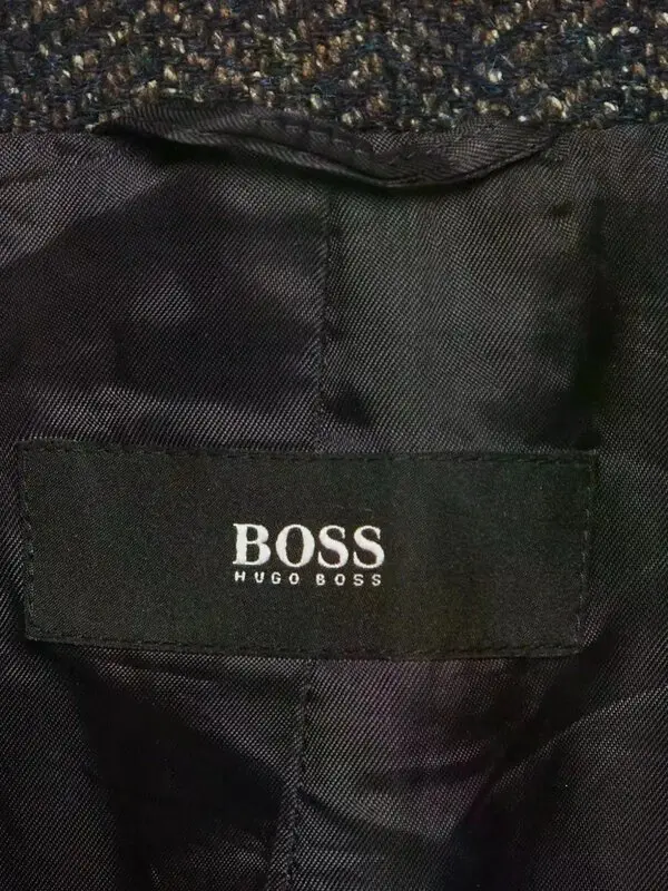 BOSS Nye1 Herringbone Tweed Coat