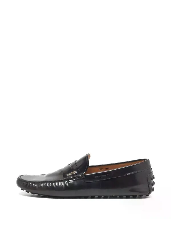 TOD'S Gommino Patent Leather Loafers - Black
