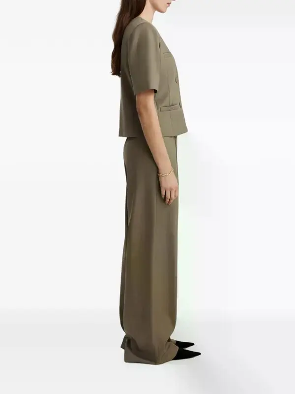 Anna Quan Priestly Short-sleeve Button-up Jacket
