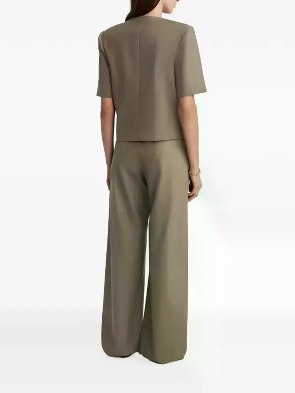 Anna Quan Priestly Short-sleeve Button-up Jacket