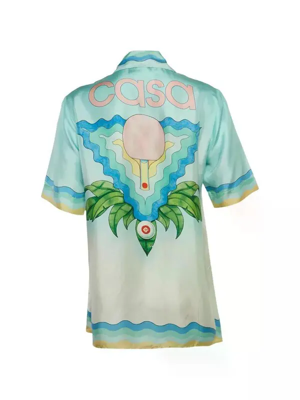 Casablanca Printed Silk Shirt