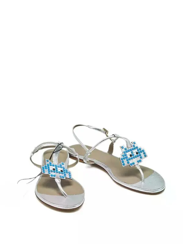 ANYA HINDMARCH Pixelated-figure Thong Sandals