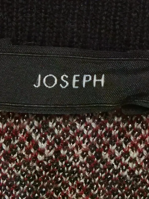 JOSEPH Jacquard Wool Knit Crew Neck Sweater