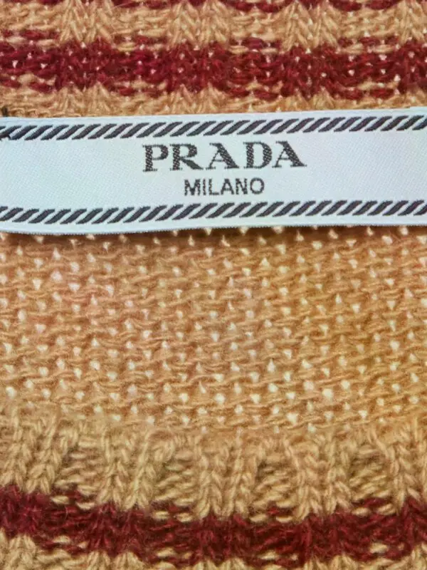 Prada Logo Detail Sleeveless Sweater