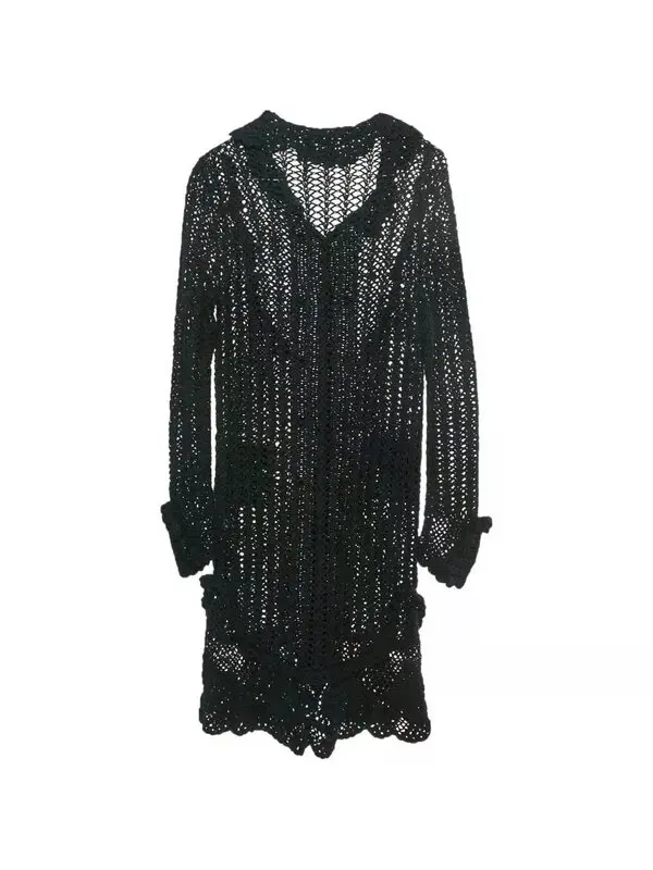 Dolce & Gabbana Cotton Crochet Knit Coat