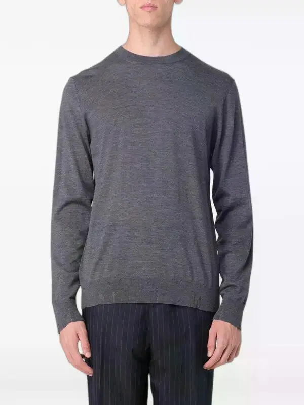 GOLDEN GOOSE Star-stud Virgin Wool Sweater - Grey