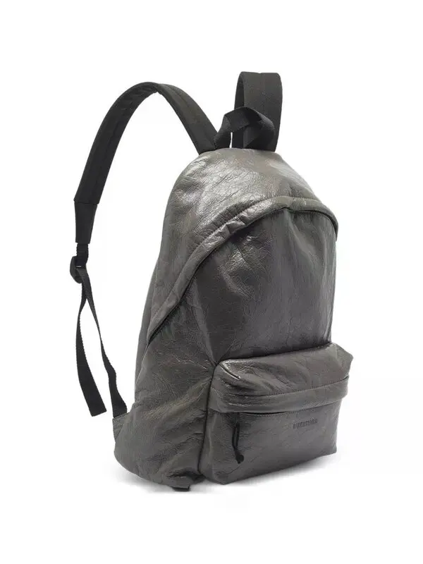Balenciaga Explorer Leather Backpack - Grey